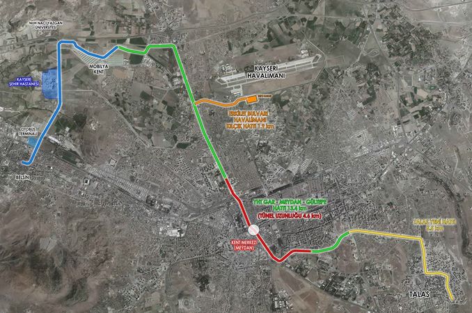 OtonomHaber - Kayseri Tramvay Saatleri Ücret Tarifesi Durakları ve Haritası