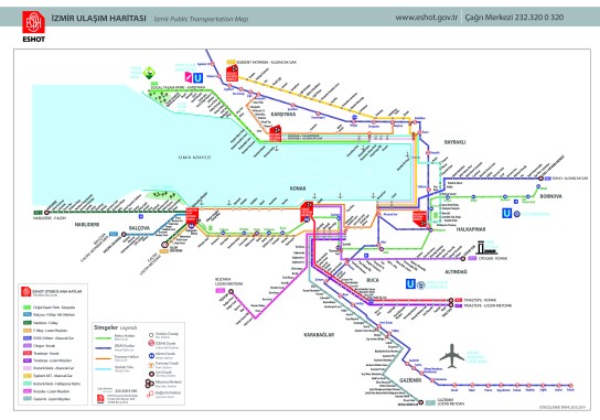 About ESHOT ESHOT Stops Map and ESHOT Night Bus Lines Map – OtonomHaber ...