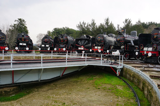 U museu à l'aria aperta di locomotive à vapore di vetru hè inundatu di ...