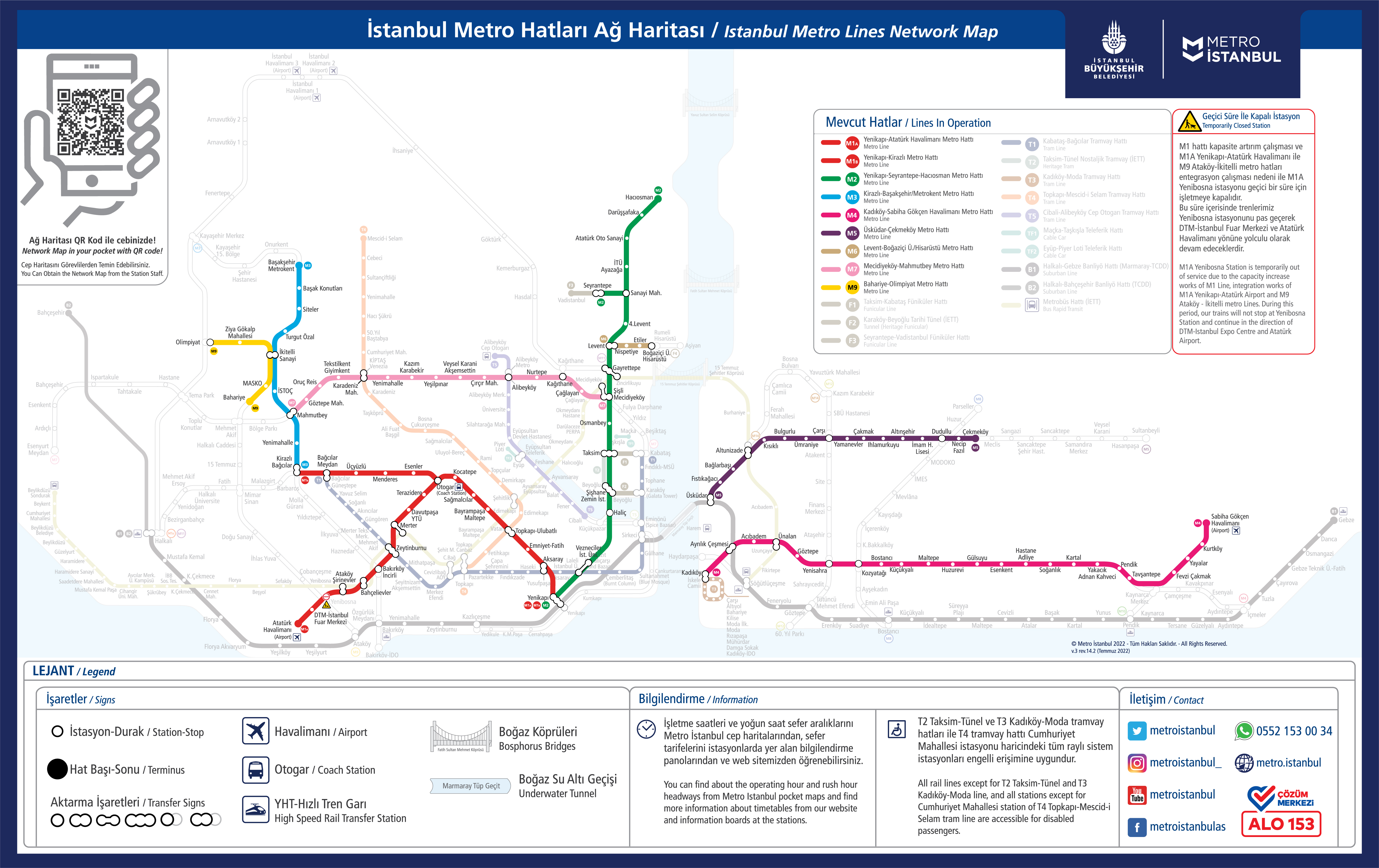Istanbul Metro Haritasi – RayHaber